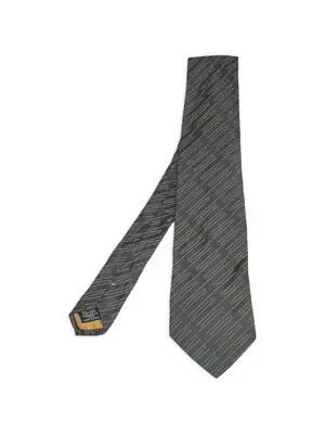 Saint Laurent Silk Neck Tie - Grey