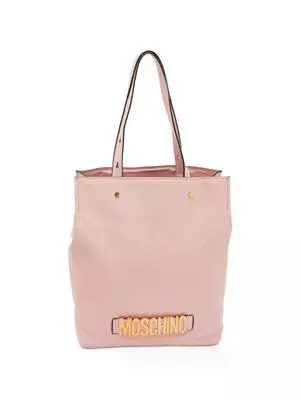 Moschino Medium Logo-plaque Leather Tote Bag