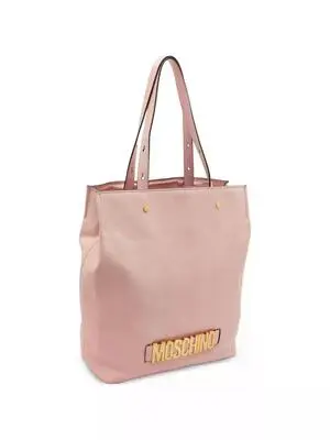 Moschino Medium Logo-plaque Leather Tote Bag