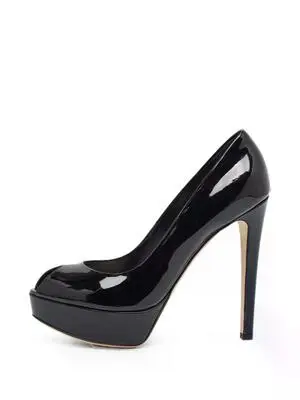 Dior Patent Leather Peep-toe Pumps