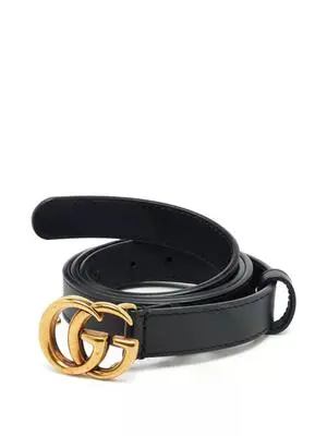 Gucci Gg Marmont Logo Buckle Belt