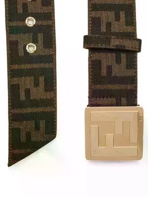 Fendi Zucca Ff Buckle Belt
