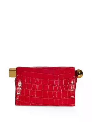 Jacquemus Croc-effect Foldover Clutch