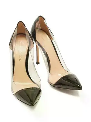 GIANVITO ROSSI Plexi Leather Pumps