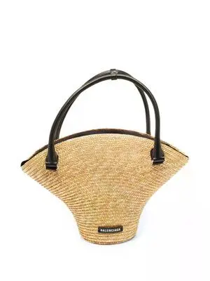 Balenciaga Woven Tote Bag - Neutrals