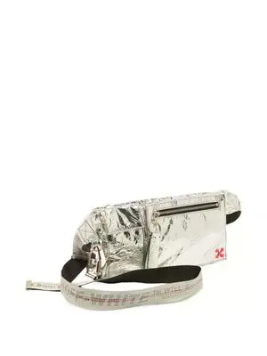 Off-White Crinkle Leather Belt Bag