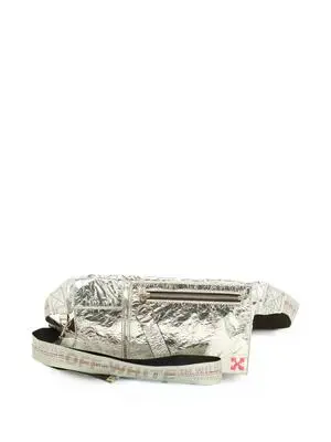 Off-White Crinkle Leather Belt Bag