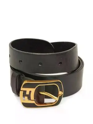 Fendi Ff Logo Buckle Belt - Black