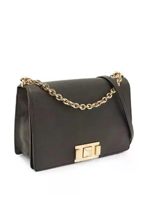 Furla Mimi Turn-lock Shoulder Bag - Black