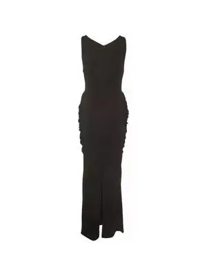 CHATS BY C.DAM Draped Sleeveless Maxi Dress