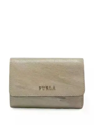 Furla Trifold Leather Wallet - Neutrals