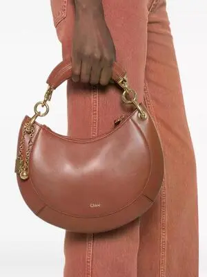 Chloé Small Banana Shoulder Bag In Soft Leather - Brown