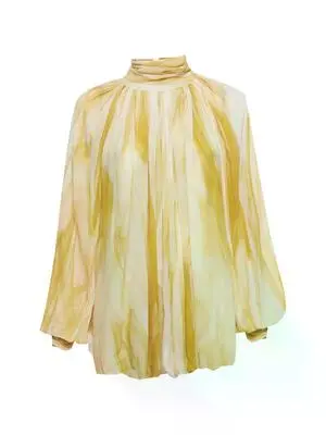 Elisabetta Franchi Tie-dye Long-sleeve Blouse