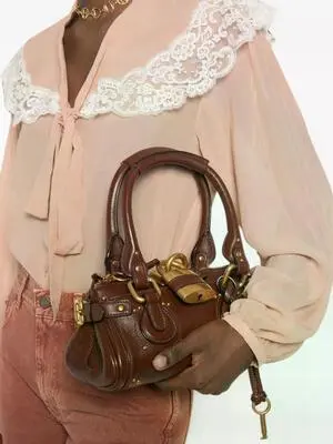 Chloé Paddington Leather Tote Bag - Brown