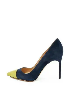 Manolo Blahnik Capcour Suede Pumps - Blue