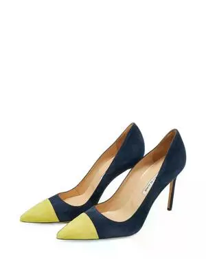 Manolo Blahnik Capcour Suede Pumps - Blue