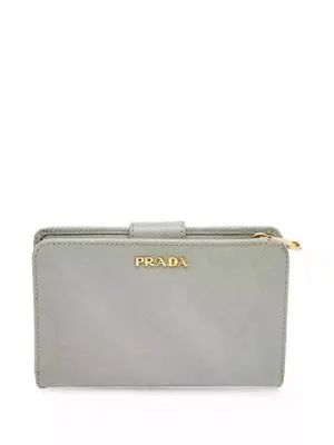 Prada Flap French Saffiano Leather Wallet