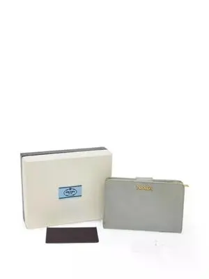 Prada Flap French Saffiano Leather Wallet