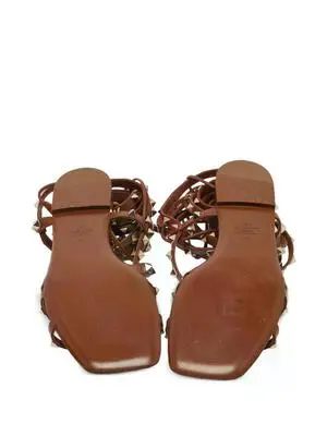 VALENTINO Valentino Garavani Rockstud Embellished Lace-Up Gladiator Sandals