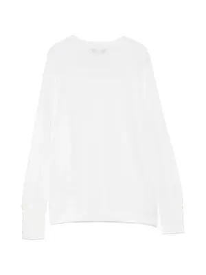 Alpha Studio Button-cuff Long-sleeve Sweater