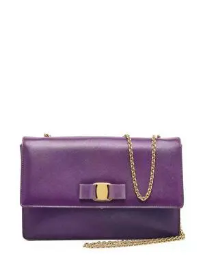 FERRAGAMO Vara Bow Detail Shoulder Bag
