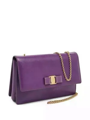 FERRAGAMO Vara Bow Detail Shoulder Bag