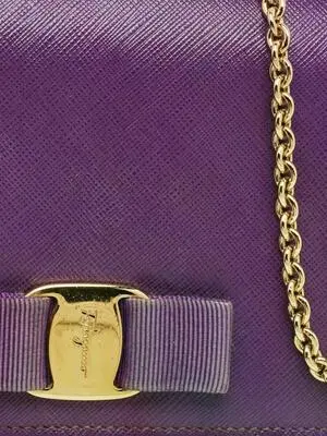 FERRAGAMO Vara Bow Detail Shoulder Bag