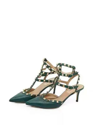 Valentino Garavani Rockstud Caged Pumps - Green