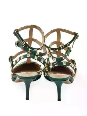 Valentino Garavani Rockstud Caged Pumps - Green