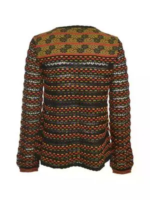 Missoni Floral Striped Intarsia Knit Top