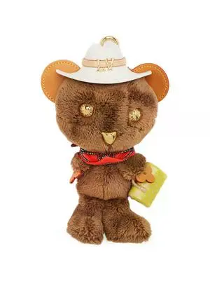 LOUIS VUITTON Louis Bear Western Bag Charm - Brown