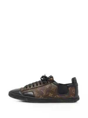 LOUIS VUITTON Monogram Canvas And Leather Lace-up Sneakers