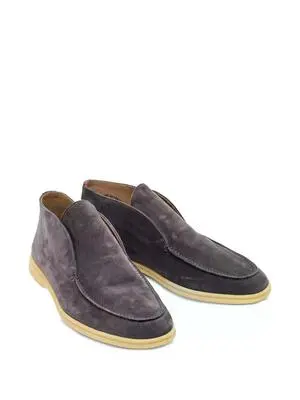 Loro Piana Open Walk Suede Desert Boots - Grey