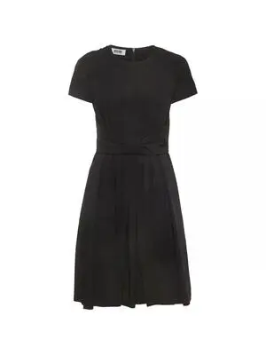 Moschino Pleated Bow Midi Dress