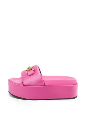 Versace La Medusa Platform Sandals - Pink