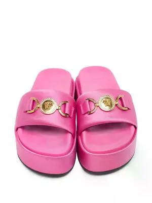 Versace La Medusa Platform Sandals - Pink