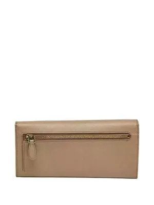Prada Saffiano Leather Logo-plaque Continental Wallet