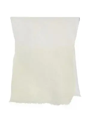 Issey Miyake Pleated Frayed Scarf - Neutrals