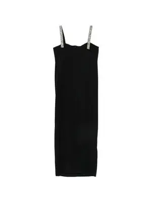 Marina Rinaldi Marmo Crystal-embellished Sleeveless Maxi Dress - Black