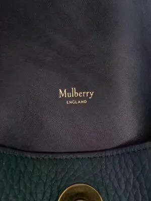Mulberry Grained Calfskin Cosmetic Pouch - Green