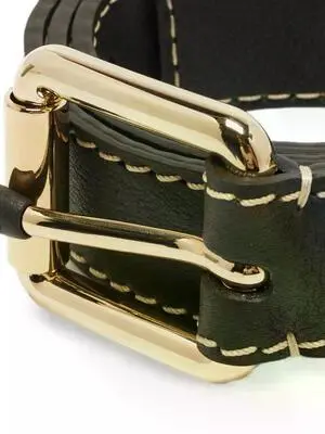 Chloé M Buckle Leather Belt