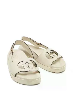 Gucci Interlocking G Slingback Platform Sandals