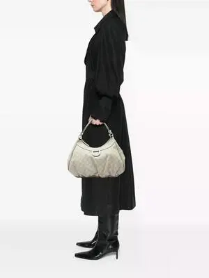 Gucci 2016-2026 Guccissima Abbey D Ring Shoulder Bag - White