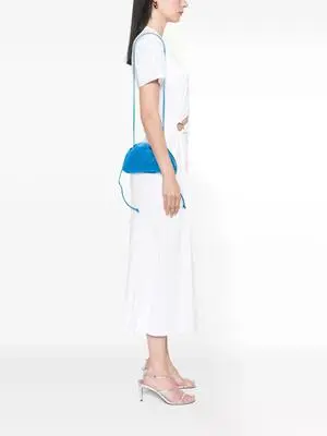 Bottega Veneta Nappa Intrecciato Mini Pouch Crossbody Bag - Blue