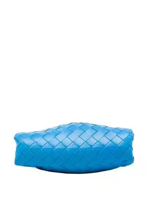 Bottega Veneta Nappa Intrecciato Mini Pouch Crossbody Bag - Blue