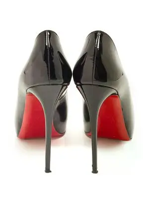 CHRISTIAN LOUBOUTIN Patent Leather Peep-toe Pumps