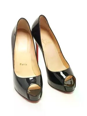 CHRISTIAN LOUBOUTIN Patent Leather Peep-toe Pumps