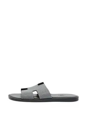 Hermès Izmir Zig-zag Slides - Black