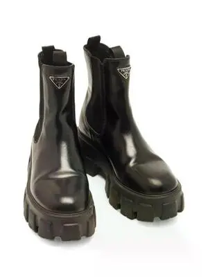 Prada Monolith Combat Ankle Boots