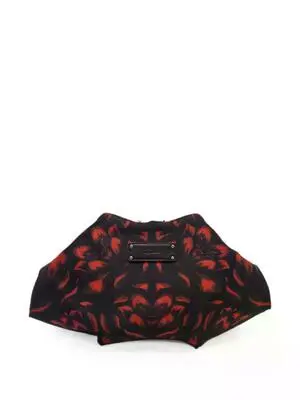 Alexander McQueen De Manta Tulip-print Clutch Bag